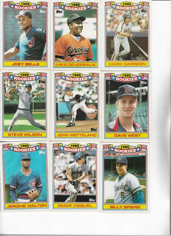 1989-TOPPS-ROOKIES COMMEMORATIVE SET-33 CARD SET | eBay