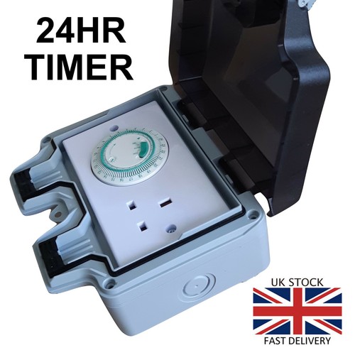 Outdoor Timer Socket IP66 Rated Waterproof,Weatherproof Outside single ...
