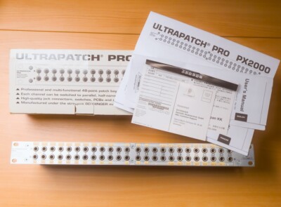 Behringer Ultrapatch Pro PX2000 48 Point Unbalanced TS Patchbay USED ...