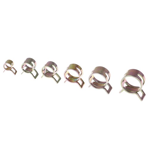 10pcs 6-15mm spring clips vacuum fuel oil hose line air tube band-clamp ...