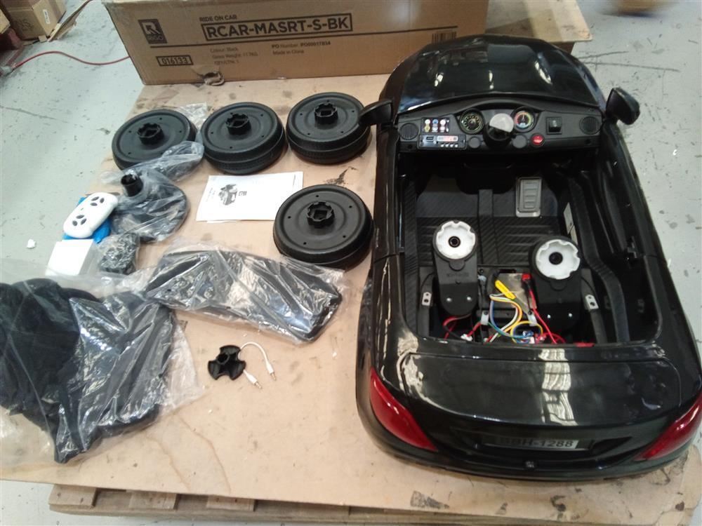 Rigo RCAR-MASRT-S-BK Maserati Kids Ride On Car - Black for sale online ...