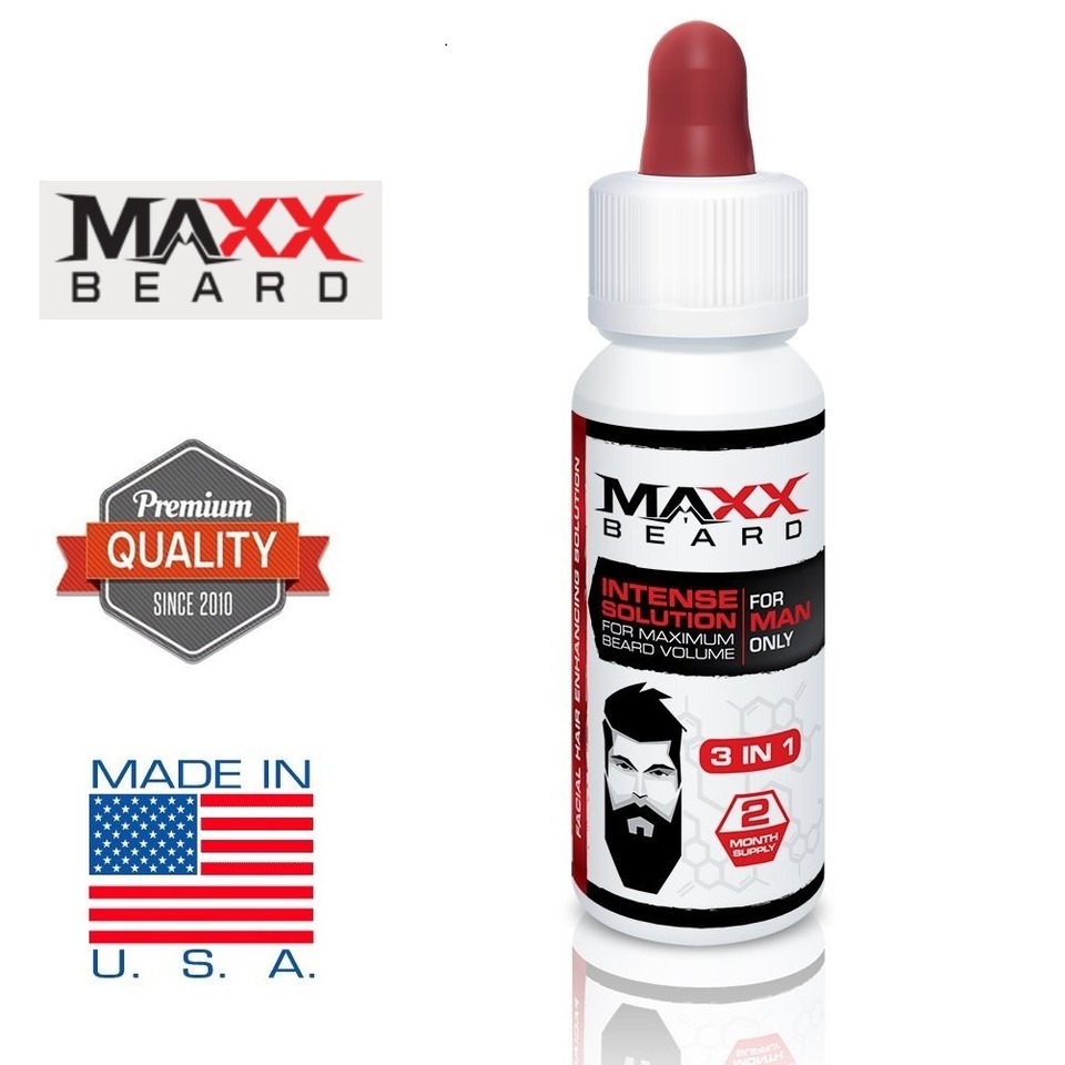 MAXX Beard - #1 PATCHY FACIAL HAIR SOLUTION - For Maximum Growth ...