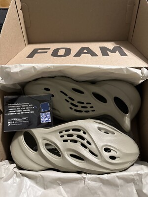 Size 10 - adidas Yeezy Foam Runner RNR Stone Salt Men’s - Ship Today | eBay