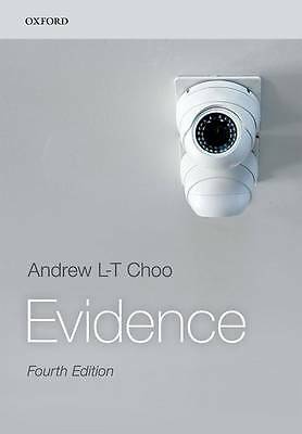 Evidence by Andrew Choo (Paperback, 2015) for sale online | eBay