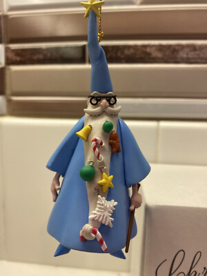 Walt Disney Christmas Magic Merlin Ornament Blue Wizard 26231-153 ...