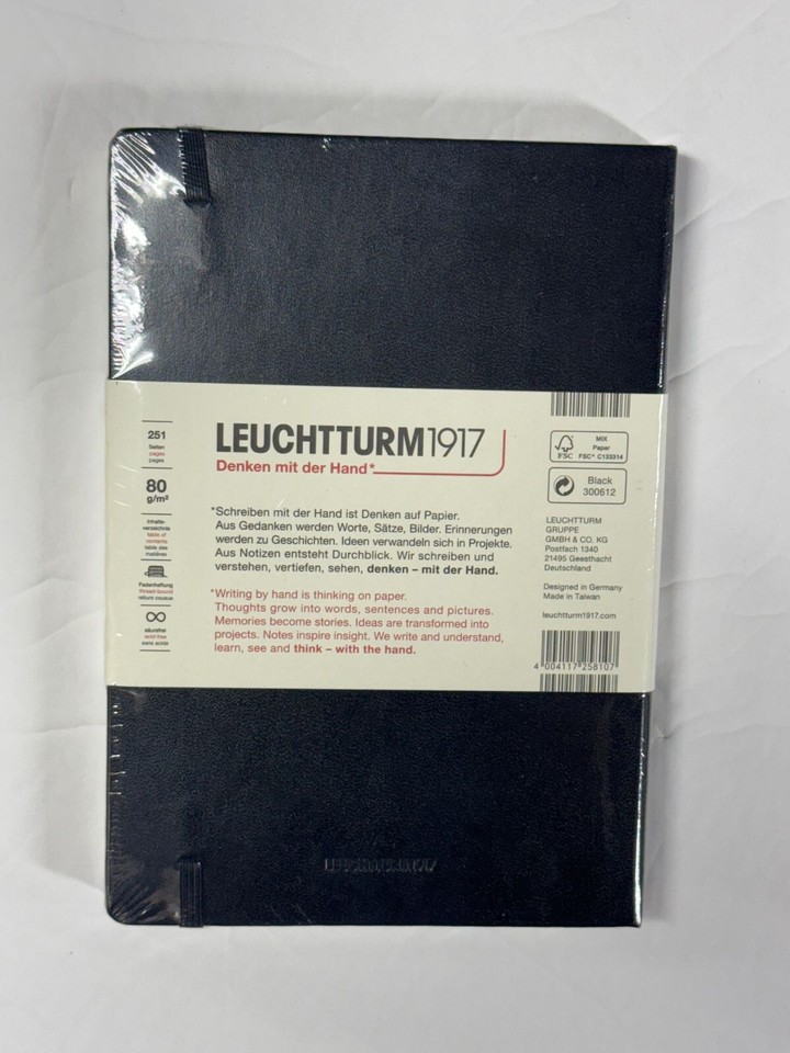 Leuchtturm1917 Rules Notebook Journal Medium A5 Black 300612 NEW | eBay