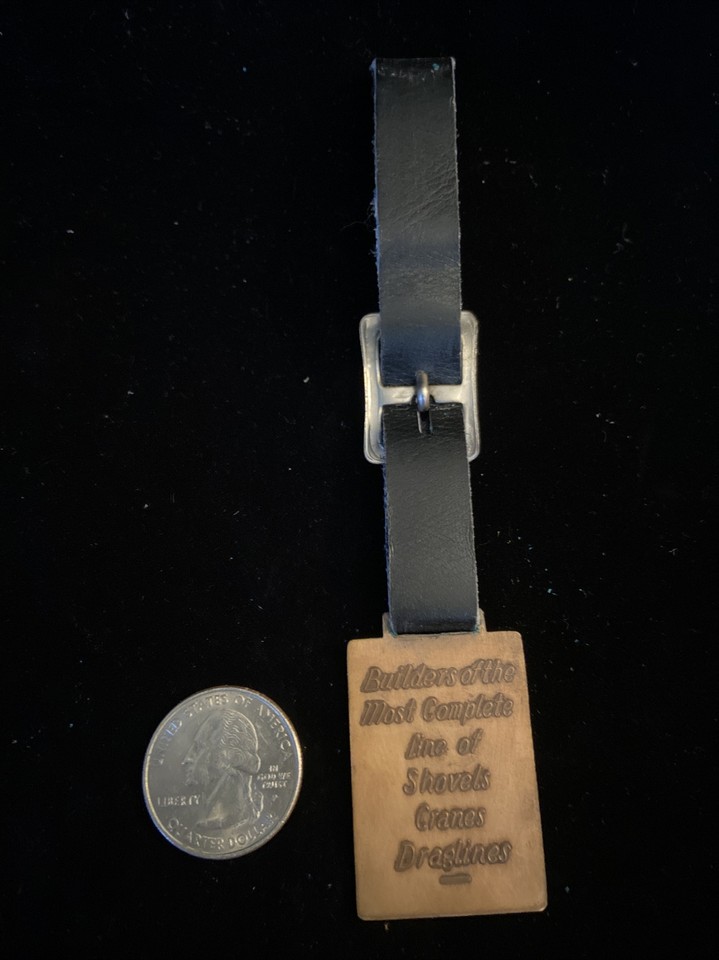 Vtg Watch Fob Link-Belt Speeder Shovel Cranes EXCAVATORS EQUIPMENT ...