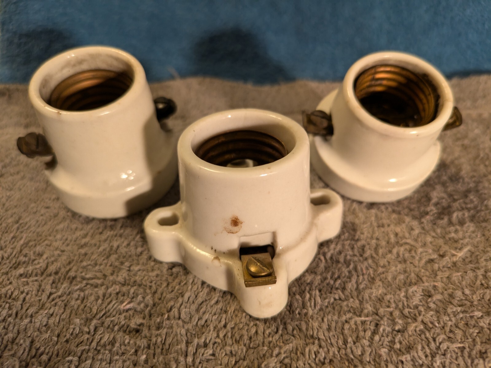 Antique Light Sockets 250v 600W Total of (3) | eBay