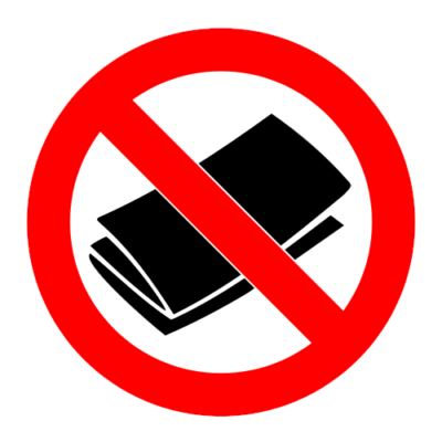 No Flyers/Publicity/Newspapers Official Logo PVC/Vinyl Decal/Sticker ...