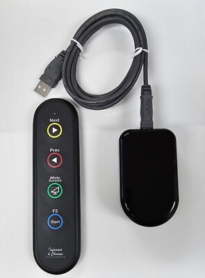 Infrared Only PowerPoint HID Keyboard USB Receiver With 4 Button Metal ...