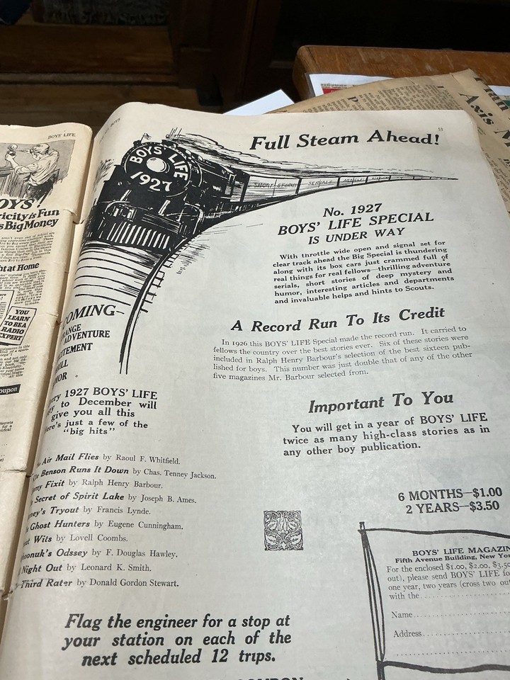 Vintage 1927 February Boy’s Life Published By The Boy Scouts Of America ...
