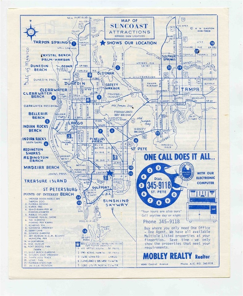 Florida Sun & News Special Newsletter 1969 IBM Punch Card Sorter Tampa ...