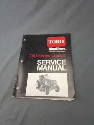 Toro 260 Series Tractor Service Shop Manual 492-4421 - 1994 | eBay