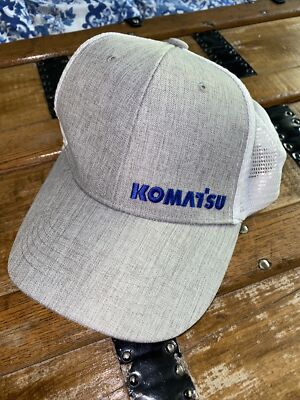 NEW - Komatsu Blue Embroidered Richardson 112 Trucker Hat Cap - Gray ...