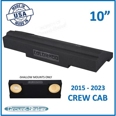 2015-2023 Chevy Colorado Crew Cab 10" Dual Sealed Sub Box Subwoofer ...