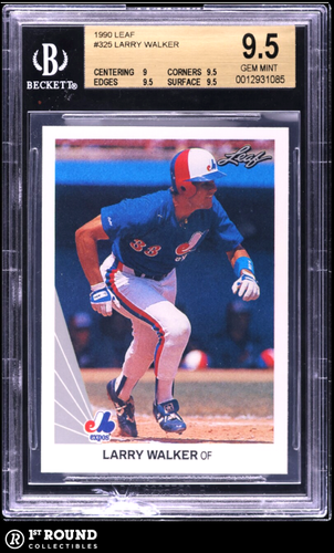 Larry Walker RC BGS 9.5: 1990 Leaf Rookie Card - No Cards Graded Higher ...