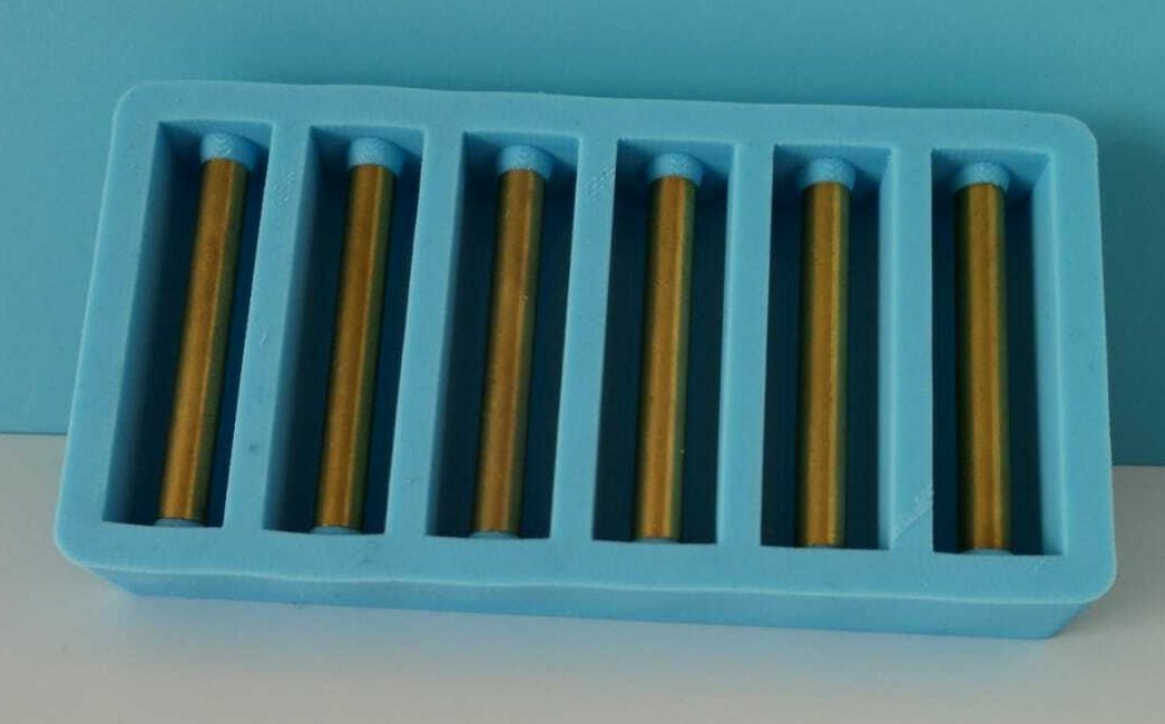 Silicone mould/mold Slimline Pen, Tube-in, Less-Resin, pen blanks for ...