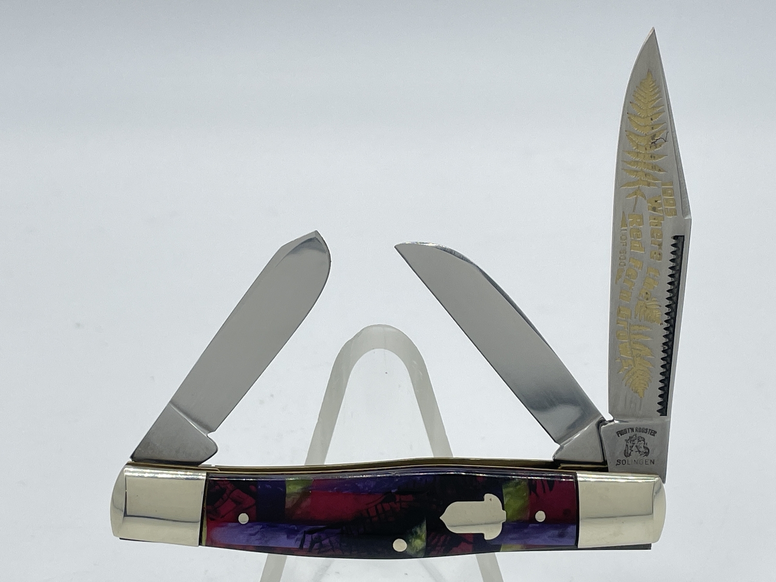 1995 FIGHT'N ROOSTER Where the Red Fern Grow Purple Stockman (1/500 ...