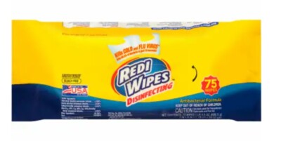 Redi Wipes Dsinfecting Kills 99.9% Viruses Lemon Scent 75 in One ...