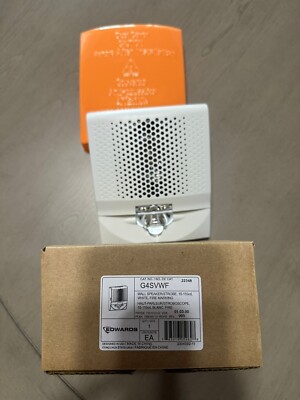 G4SVWF Edwards Wall Speaker/Strobe White, FIRE marking. FREE SHIPPING ...