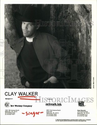1998 Press Photo Country Singer Clay Walker - hcp98104 | eBay