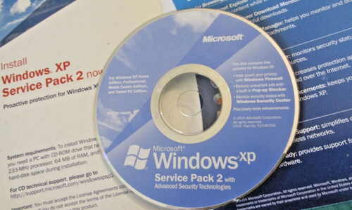 MICROSOFT WINDOWS XP - SERVICE PACK 2 - NO Product Key - EUC! | eBay