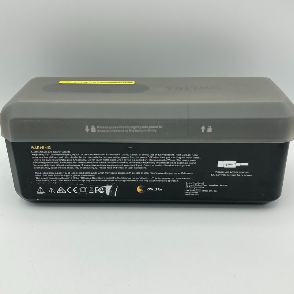 OWLTRA OW-7 in-/Outdoor Electric Rodent Trap, Instant Kill Mouse & Rat ...