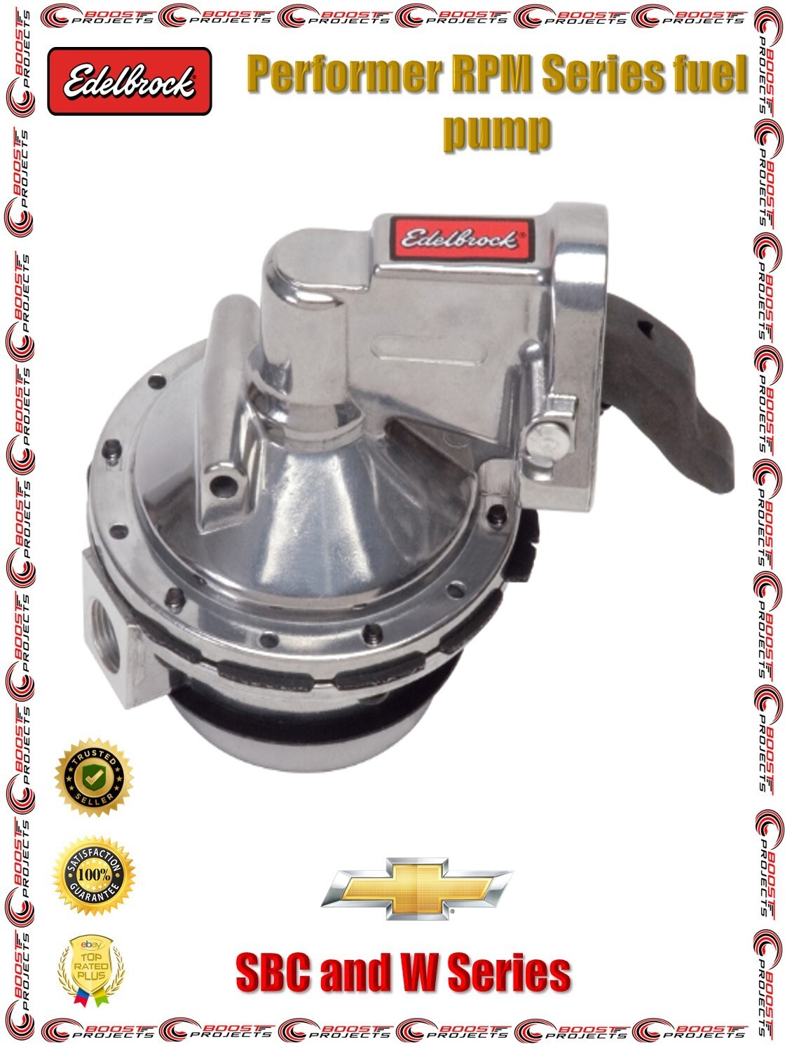 Edelbrock Performer RPM 6 Psi Mechanical Fuel Pump For Chevrolet SBC ...