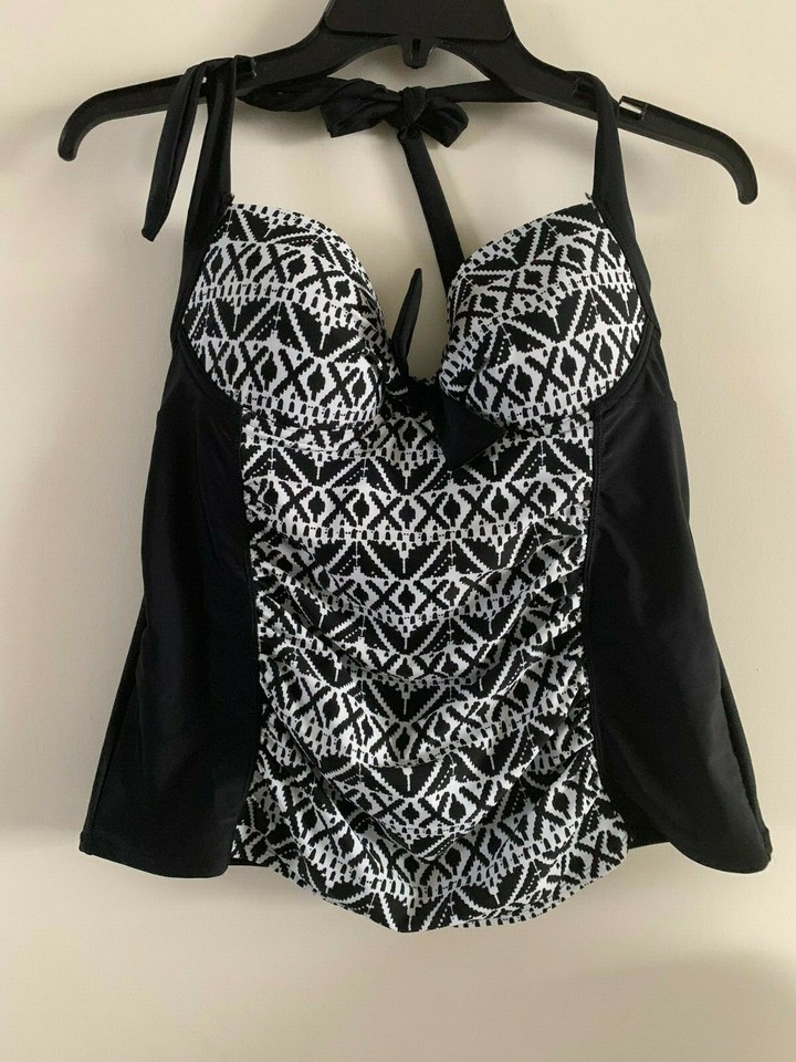 Women's Rouched Tankini Swimsuit Swimwear Top | eBay
