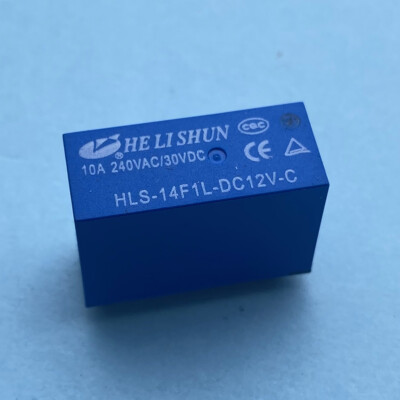 1PC HELISHUN HLS-14F1L-DC12V-C 10A 240VAC Power Relay 5Pins | eBay