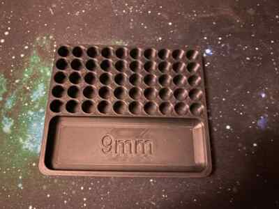 9mm Reloading Tray | 50 spots | Reloading | 9mm | Reload | 3D Printed ...