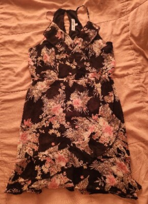 Almost Famous Women's Spaghetti Floral Flaunty Sexy Dress: Size L | eBay