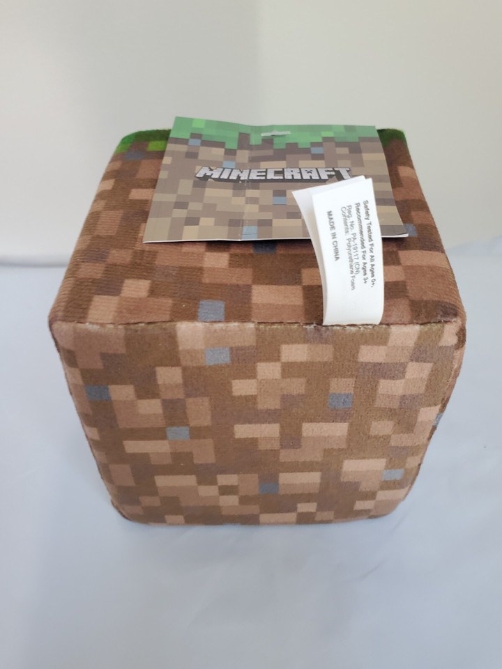 Minecraft Grass Plush Cubes 5" Stuffed Toys Dolls Mojang Jinx Video ...