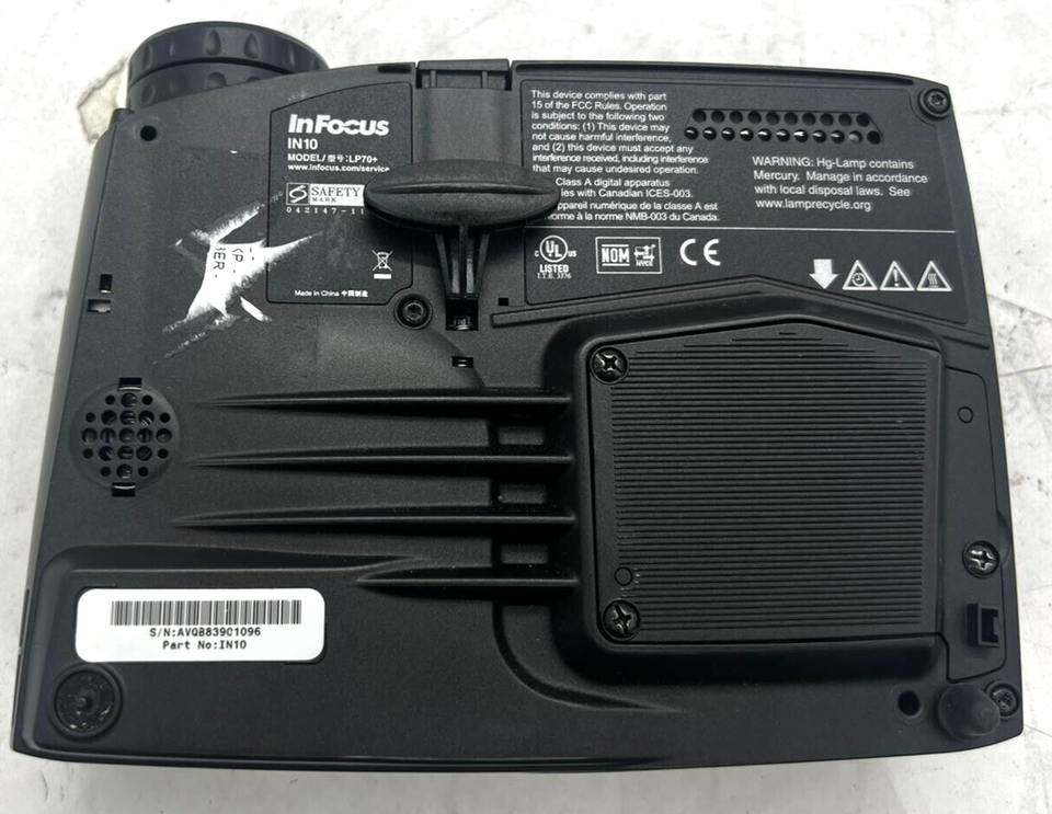 InFocus IN10 LP70+ Portable XGA DLP Projector | eBay