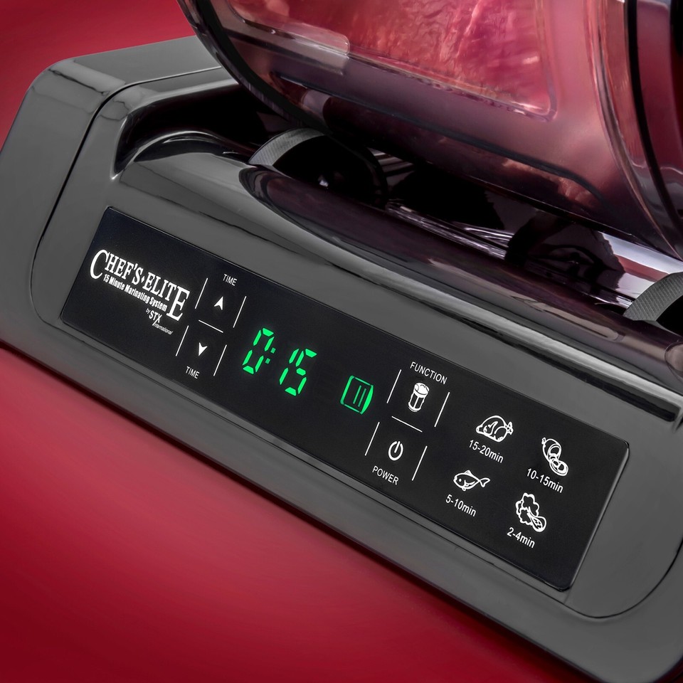 STX Chef's Elite Meat Marinator - 15 Minute Marinater With Auto Shut ...