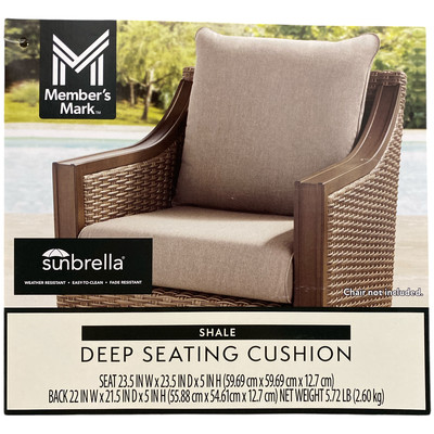 Member's Mark High Performance Sunbrella Fabric Deep Seating Cushion ...