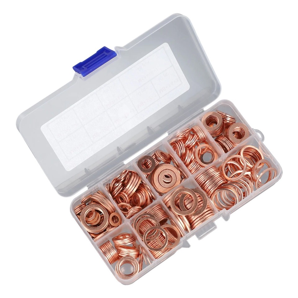 Gewerbegeräte Kupferdichtung Sortiment Karton Dichtungssatz hohe Härte ...