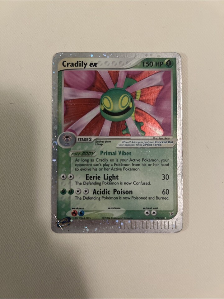 Pokemon CRADILY EX Team Magma vs Team Aqua ULTRA RARE HOLO Foil Card 90 ...