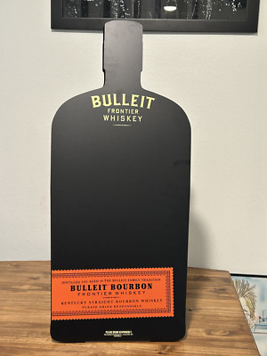 BULLEIT BOURBON A-FRAME SIDEWALK SIGN MAN CAVE DISPLAY CHAULK SIGN SIDE ...