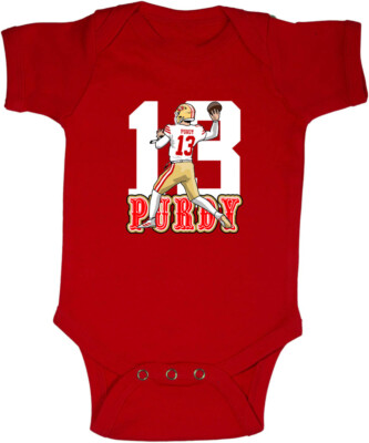 Baby Brock Purdy Mr Irrelevant jersey Creeper Romper One Piece | eBay UK