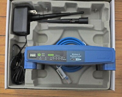 Linksys WRT54G 54 Mbps 4-Port 10/100 Wireless G Router 600281414321| eBay