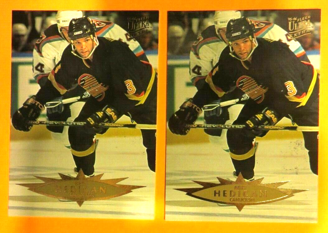 2 - 1995-96 Fleer Ultra Extra, Vancouver Canucks - BRET HEDICAN | eBay