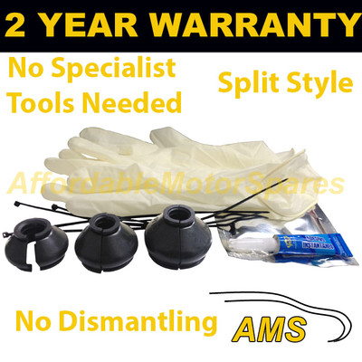 UNIVERSAL SPLIT BALL JOINT TRACK ROD END RUBBER BOOT GAITER KIT FITS ...