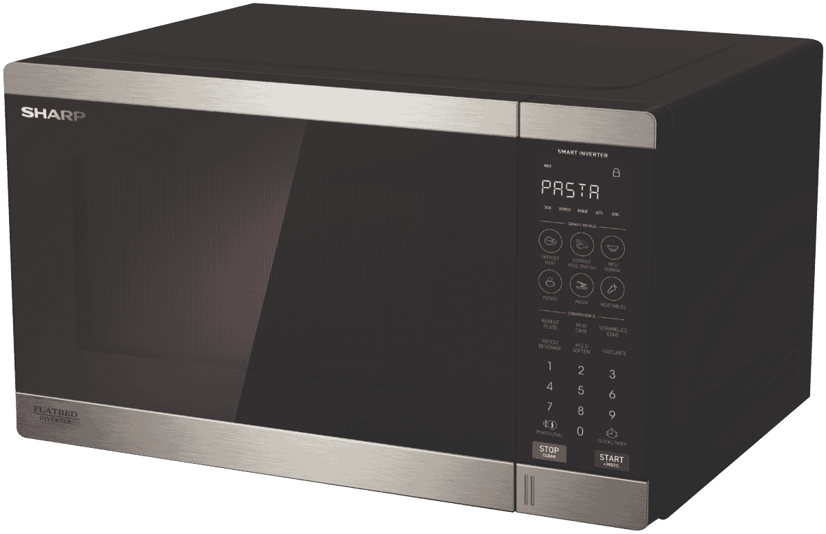 Sharp 32L 1200W Flatbed Power Cooking Microwave Oven - Stainless Steel ...