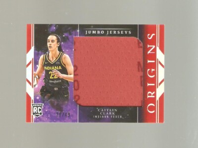 caitlin clark 2024 origins wnba rookie,jumbo patch,/49,iowa,big-10 ...