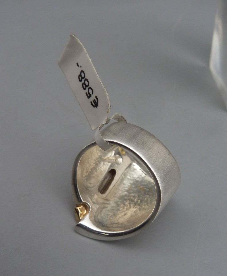 KMPP Vintage Modernist Ring Gr 57 TOP Design 925 Silber 585 Gold 14K ...