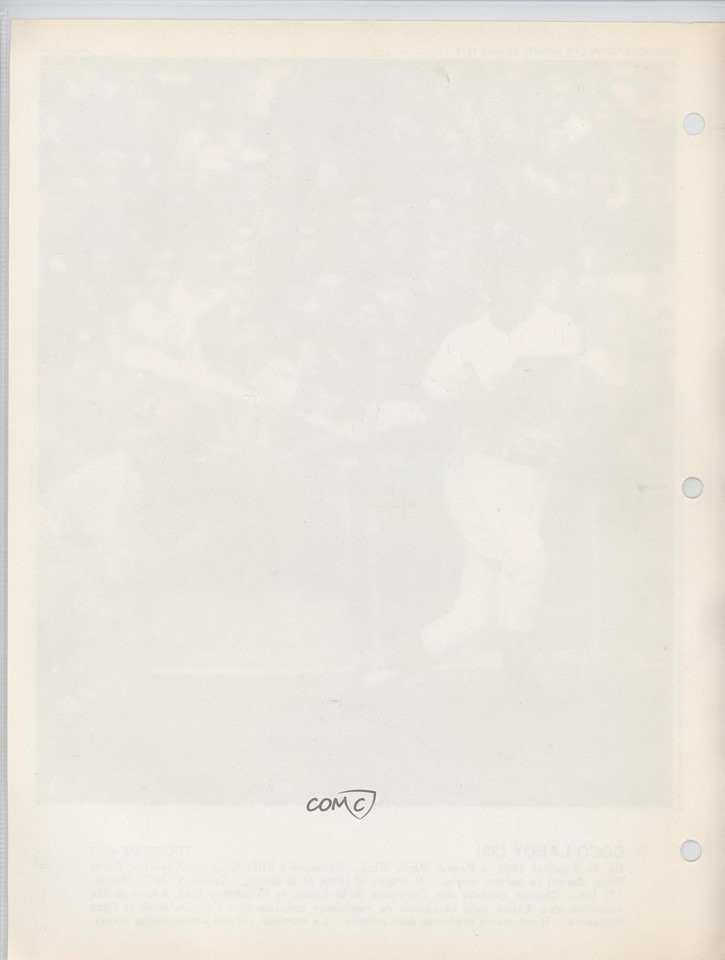 1972-73 Dimanche/Derniere Heure Jose Laboy Coco Laboy | eBay