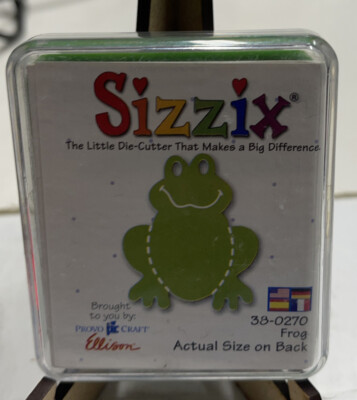 Sizzix Original Small Green Frog Small Die #38-0270 Scrapbooking Crafts ...