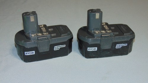 2 Pack Lot Ryobi P105 2.6 Ah 18-Volt ONE+ Lithium-Ion High Capacity ...