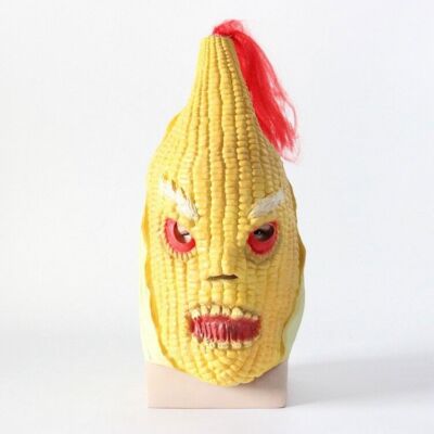 Deluxe Evil Corn Overhead Latex Mask Scarecrow Tv Film Scary Veg ...